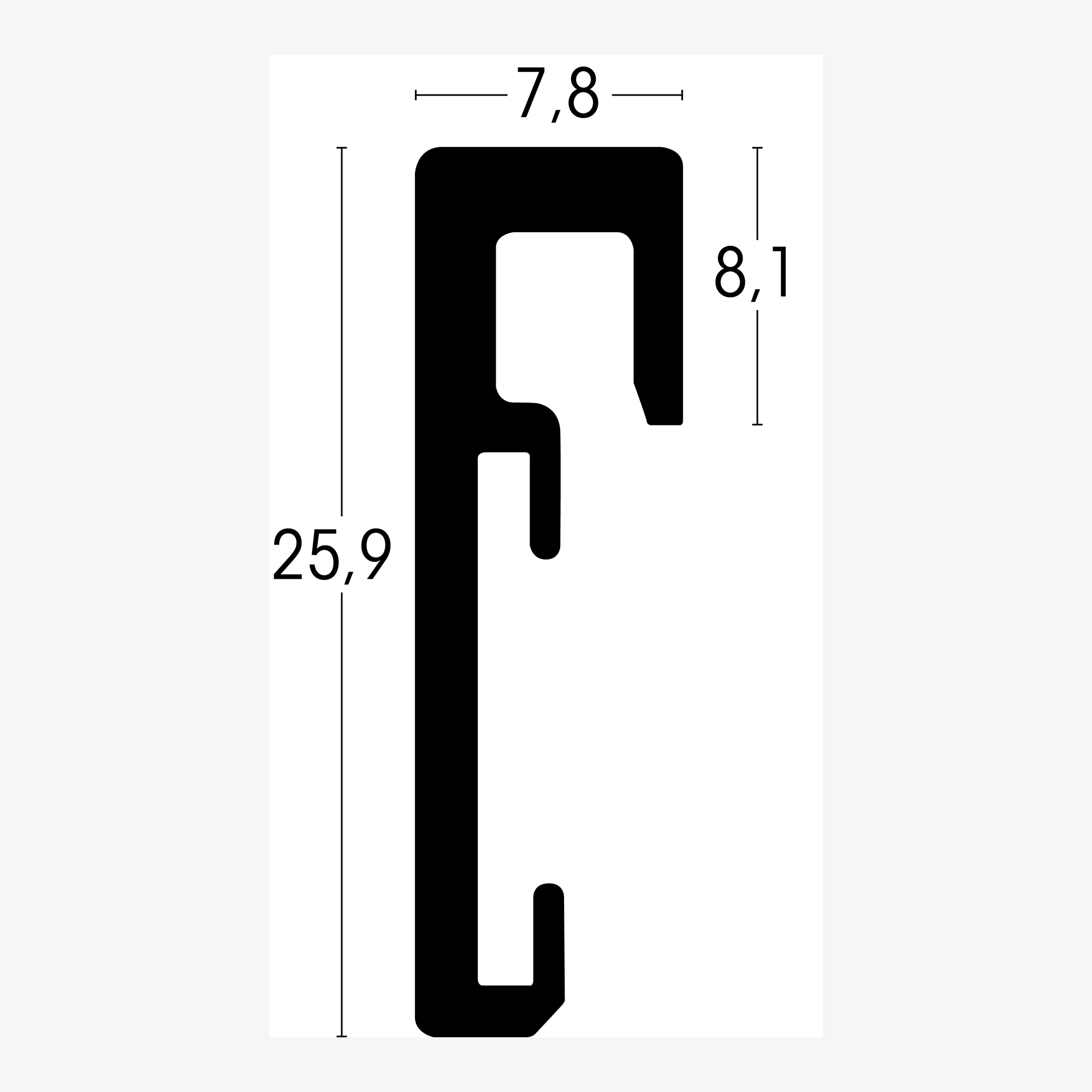 ALPHA 84,1X118,9 CHENE - Le Jardin du Rudel